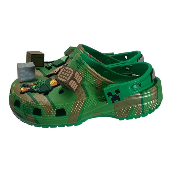 CROCS | Shoes | Crocs Minecraft Elevated 3d Clog Lightweight Green ...